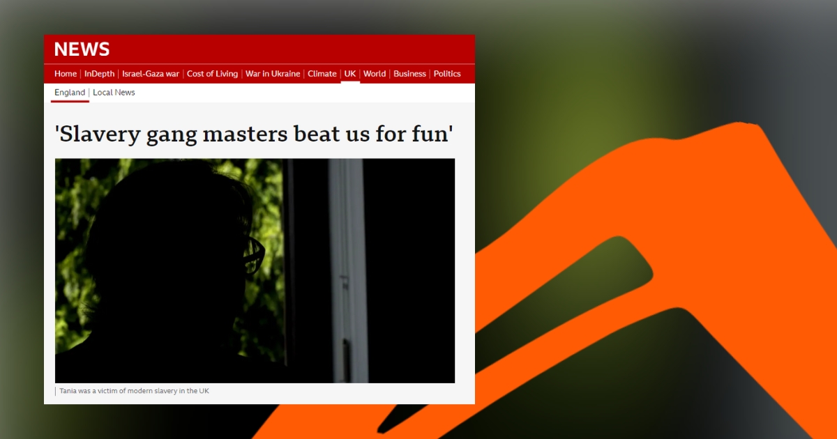 Modern slavery survivor shares her story on BBC Points West - Unseen